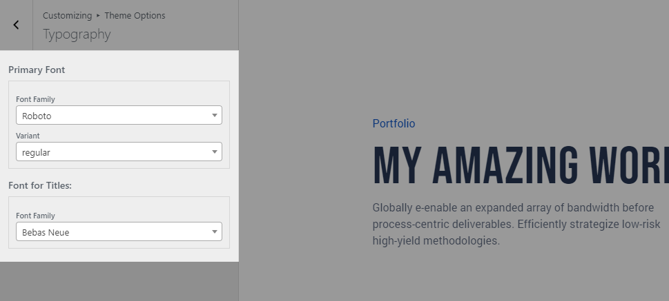 Typography – Documentation