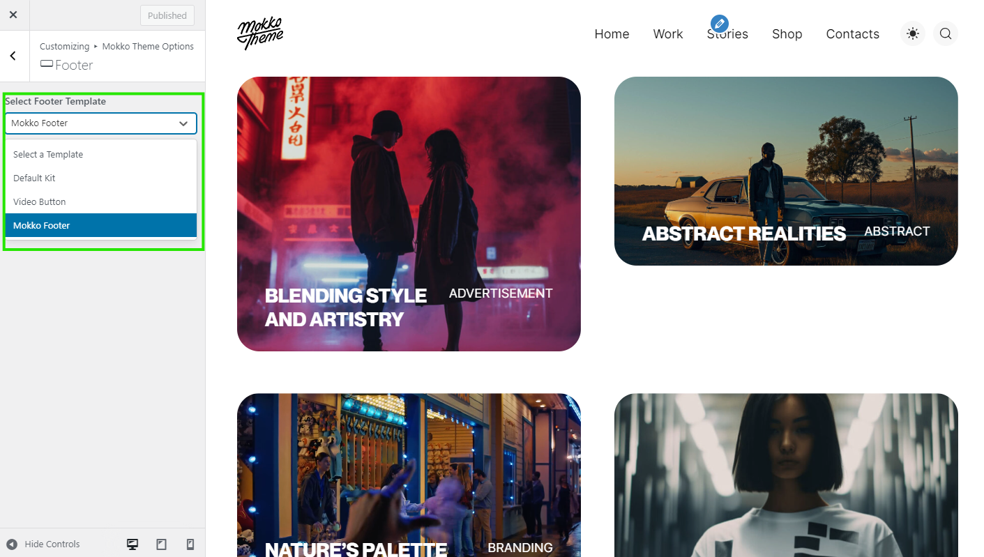 Footer – Documentation